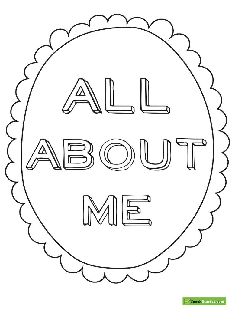 All About Me Booklet Template | PDF