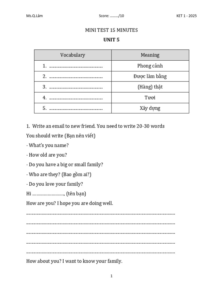 Ket 1 - Mor - Unit 5 - Page 61 | PDF