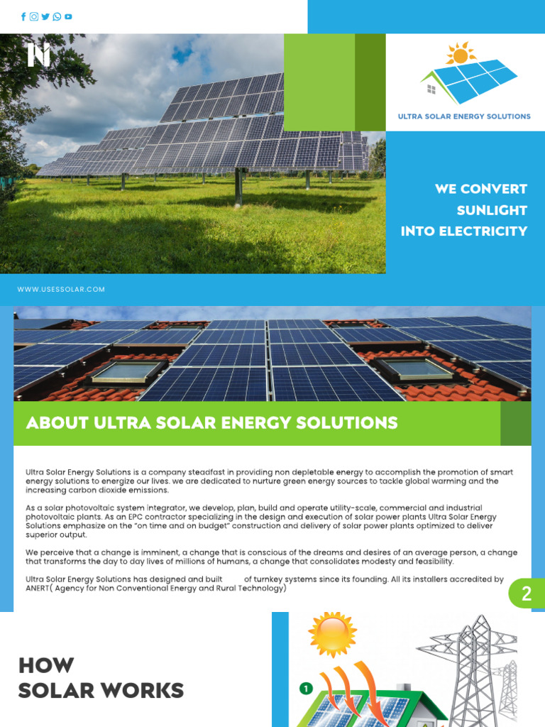 2.Company Profile - Ultra Solar Energy Solutions | PDF | Solar Power ...