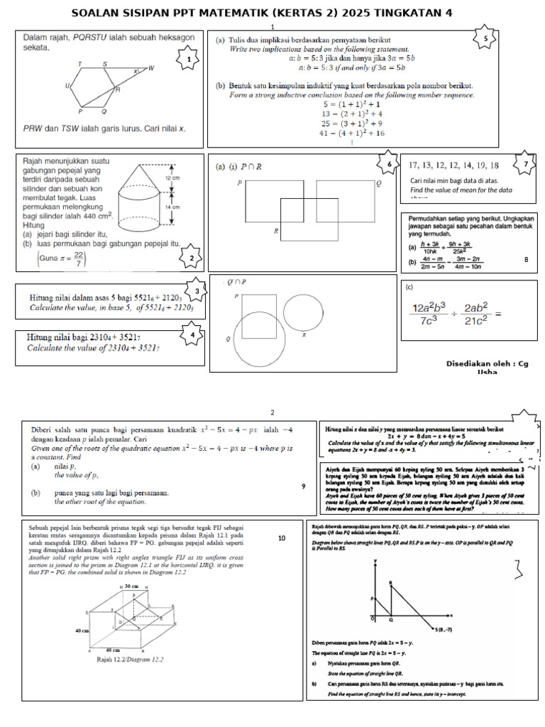 Soalan Sisipan Ppt f4 k2 | PDF