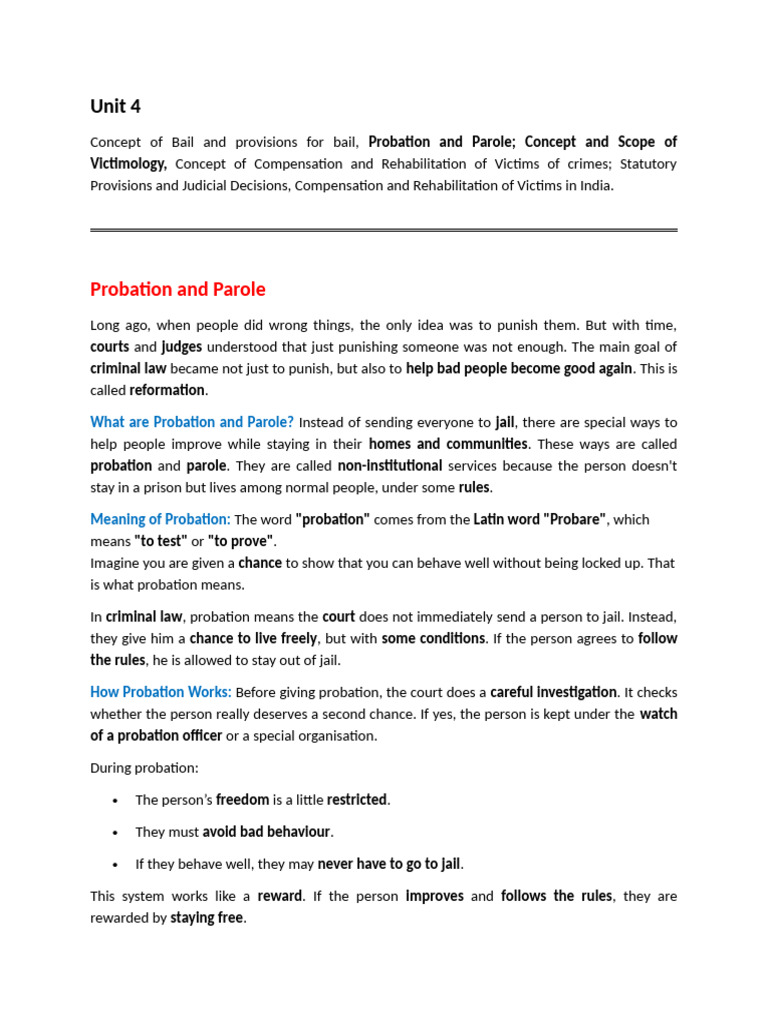 Understanding the Scope of Parole | PDF | Crimes | Crime & Violence