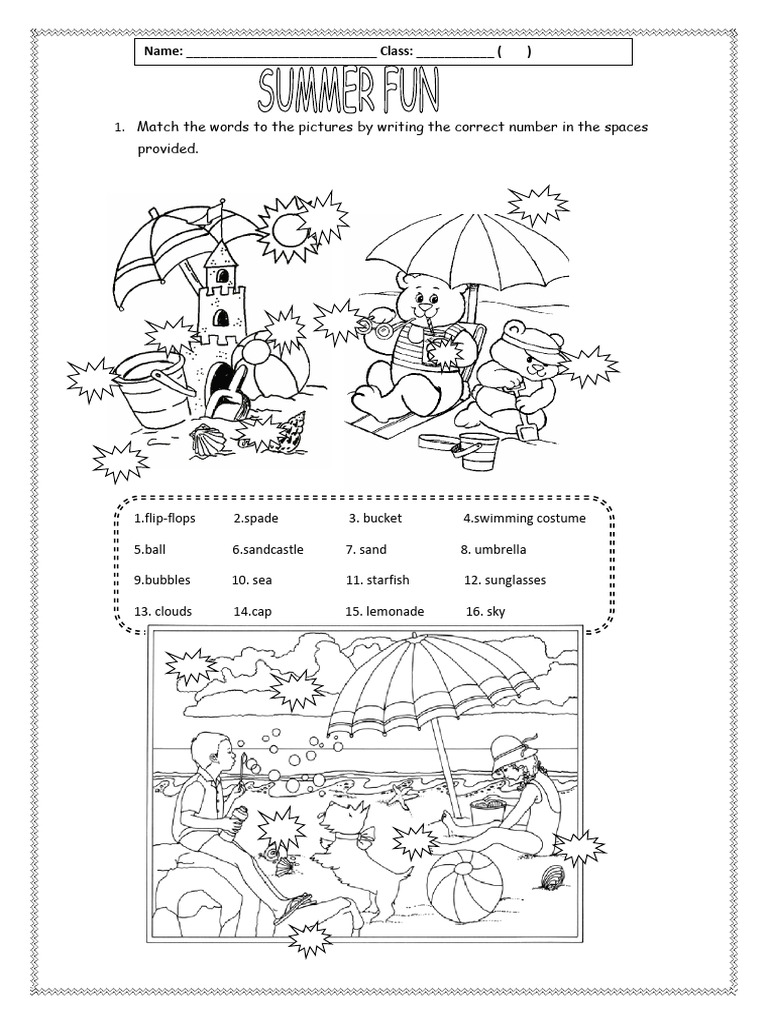 Beach Vacation Activities for Kids | PDF