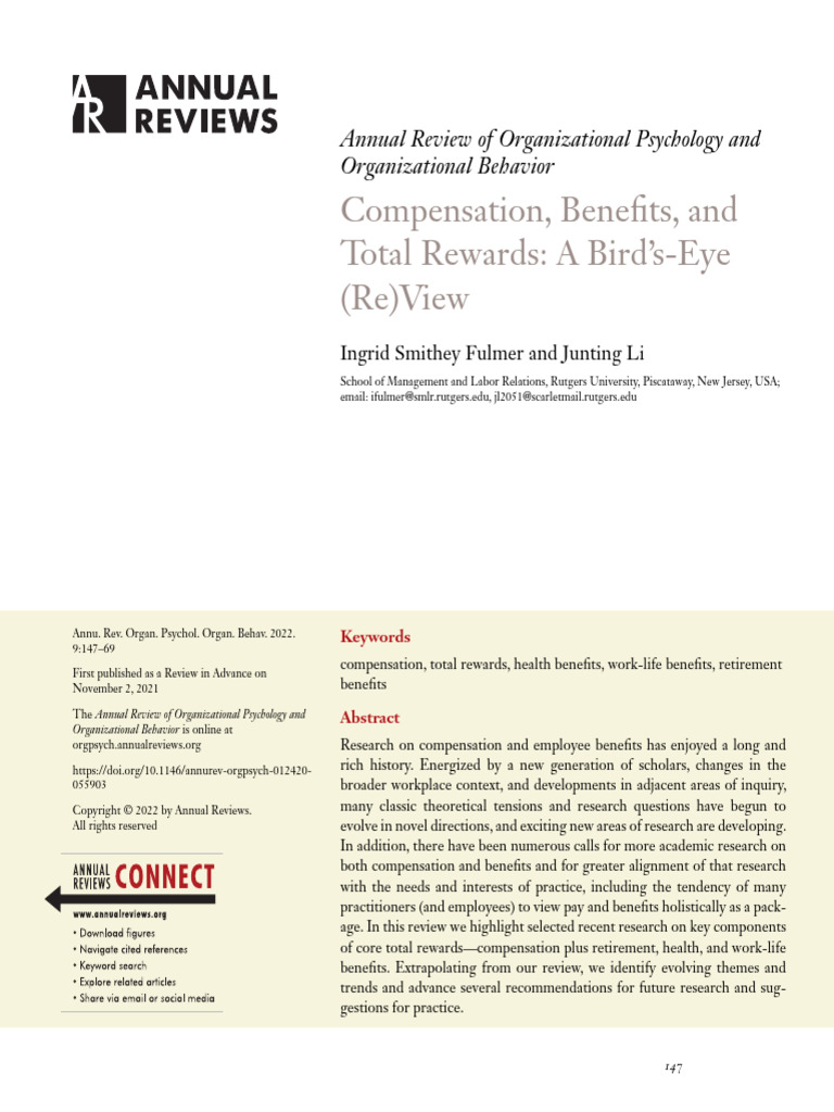 Case Study Chapter 10 | PDF | Compensation And Benefits | Employment