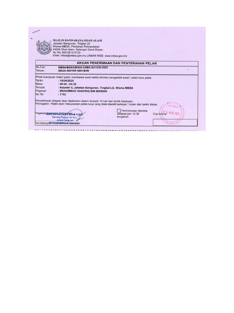 Mdua Motor SDN BHD | PDF