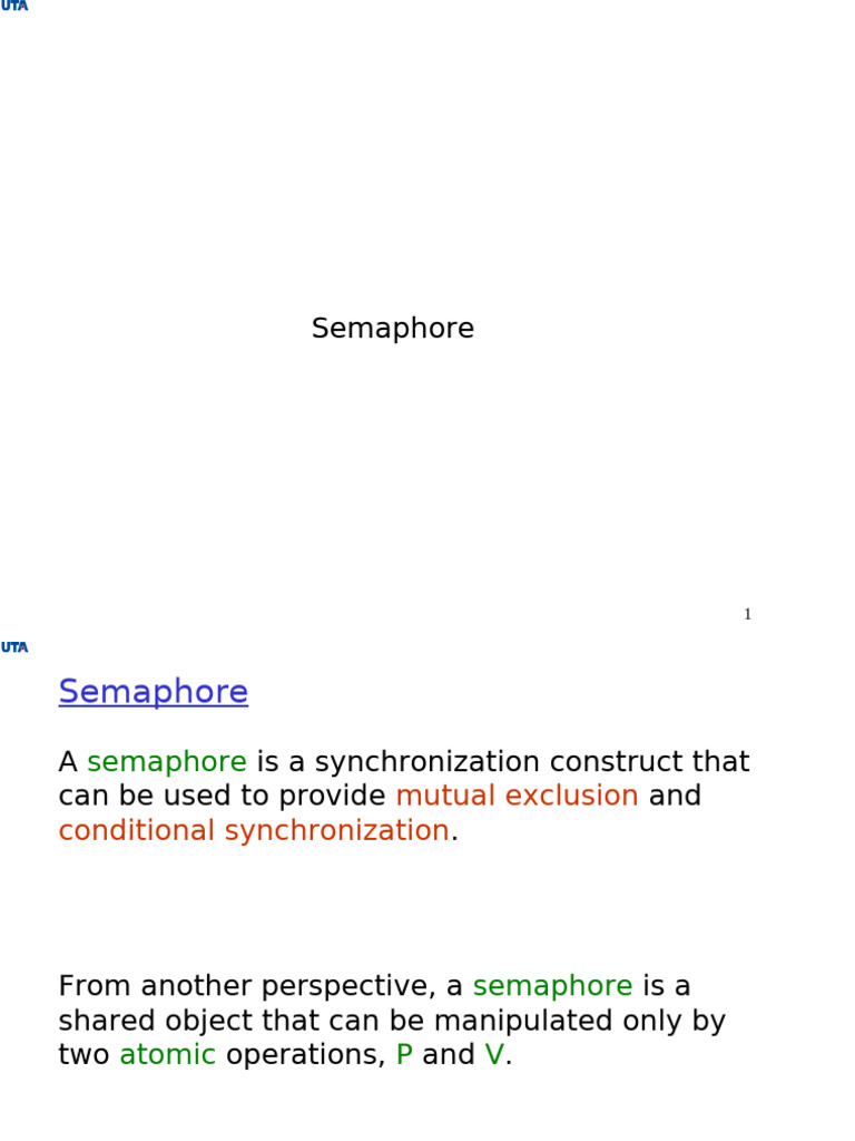 Semaphore 1 | PDF | Computer Engineering | Computer Architecture