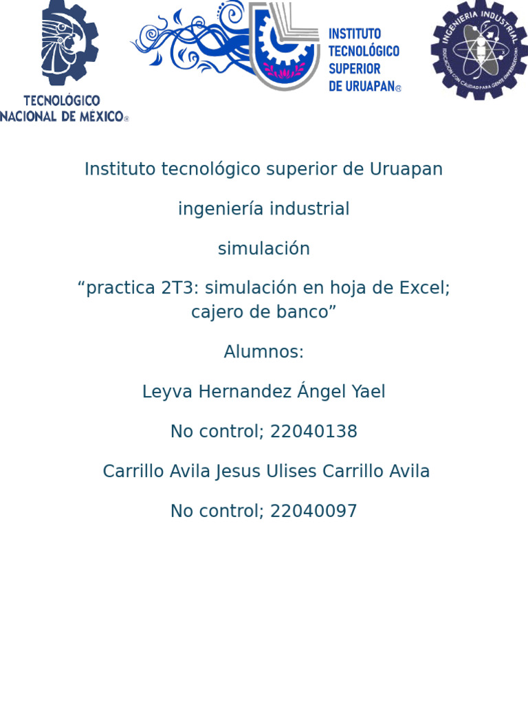 Practica 2 T3 Cajero ATM Carrillo Leyva-1 | PDF | Valor P | Diferencia