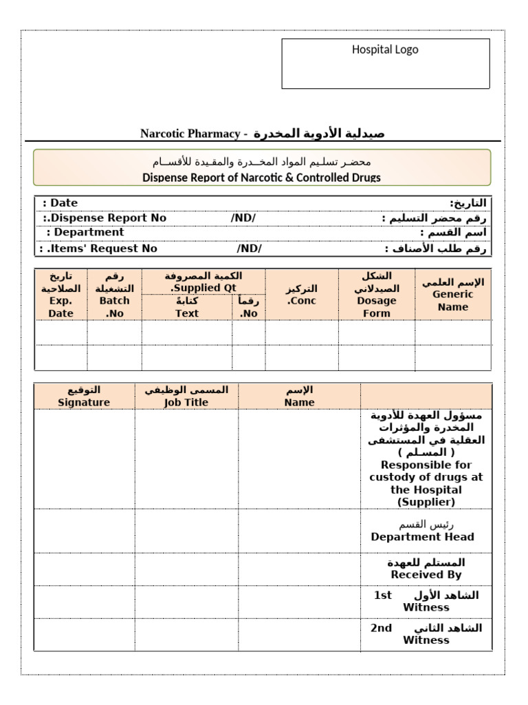 Dispensing Form | PDF
