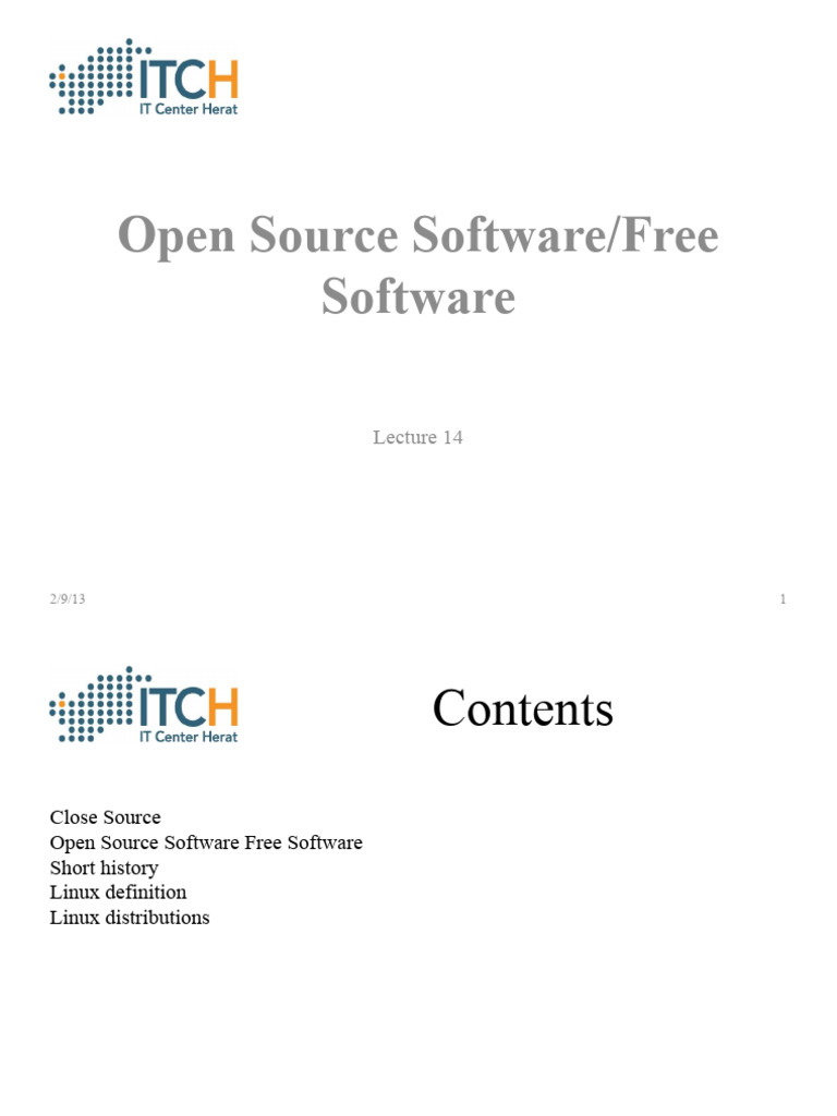 12 Open Source & Close Source | PDF | Linux | Free Software