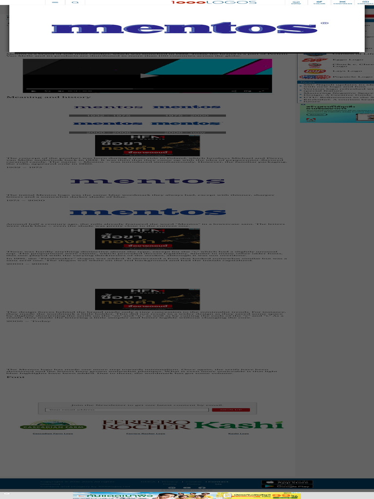 Mentos logo and symbol, meaning, history, PNG | PDF | Typefaces | Serif