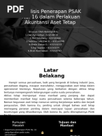 PSAK 16 (2018) - Aset Tetap | PDF