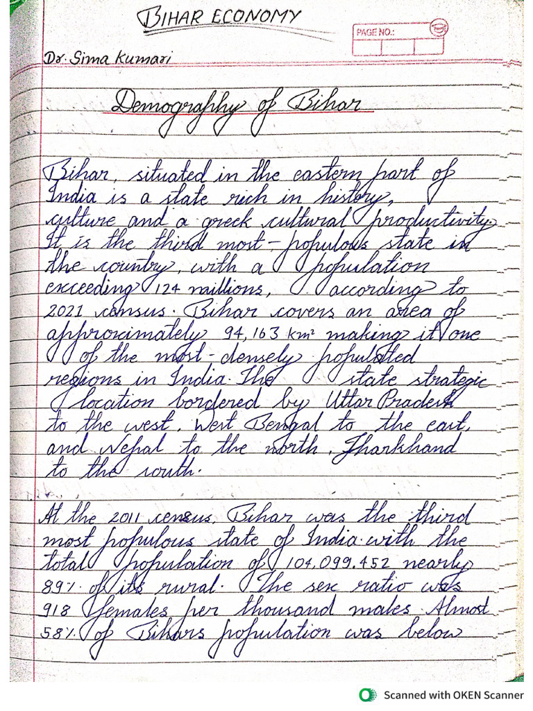 Bihar Economy MDC Sem 3 | PDF