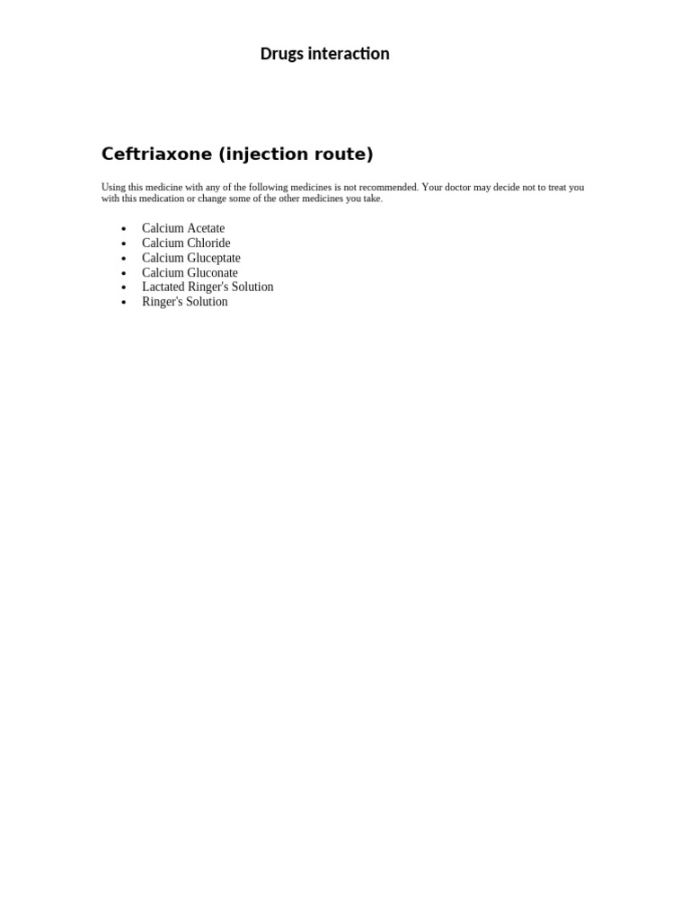 Drug Interaction | PDF