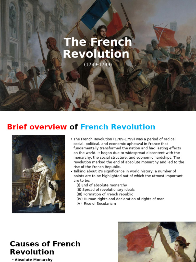 Overview of the French Revolution | PDF | French Language | French Cuisine