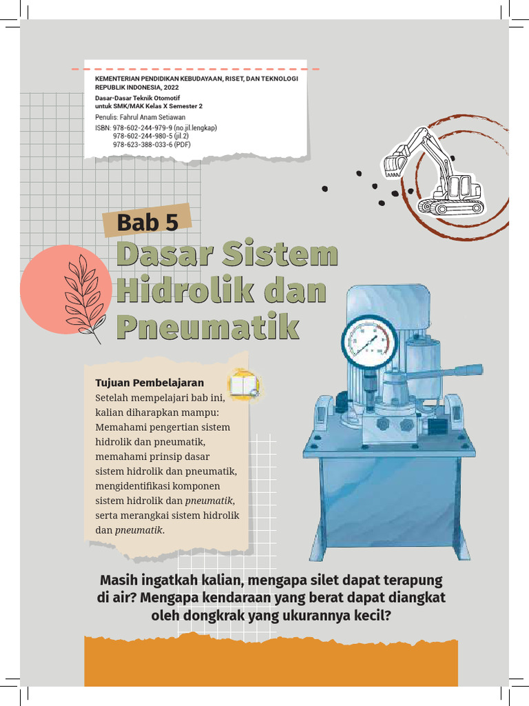 BAB 5 Dasar Sistem Hidrolik Dan Pneumatik | PDF