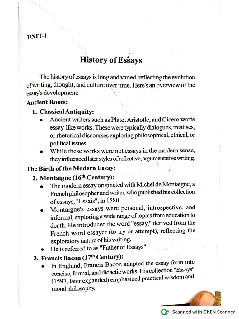 Types of Essay | PDF