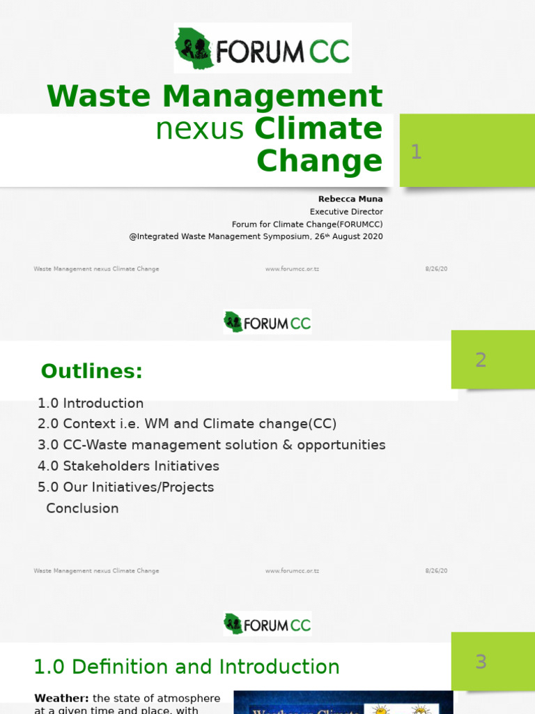 Waste Management Vs CC-FORUMCC | PDF | Waste | Greenhouse Gas