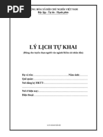 2. Mẫu 02 - Lý lịch tự khai 2025 | PDF