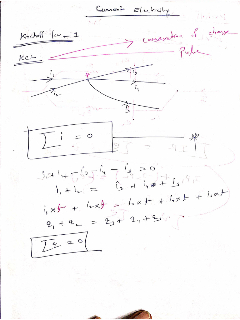 Kirchhoff's Law and Electrical Measurement Notes | PDF