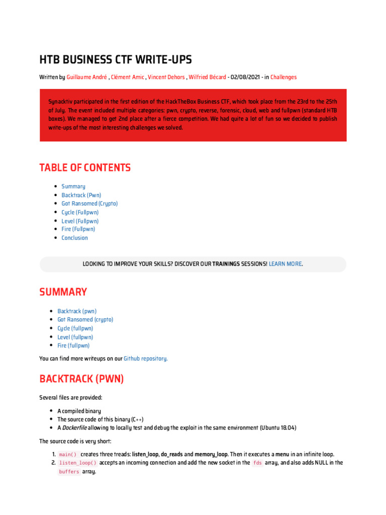 HTB Business CTF Write-Ups | PDF | Encryption | Public Key Cryptography