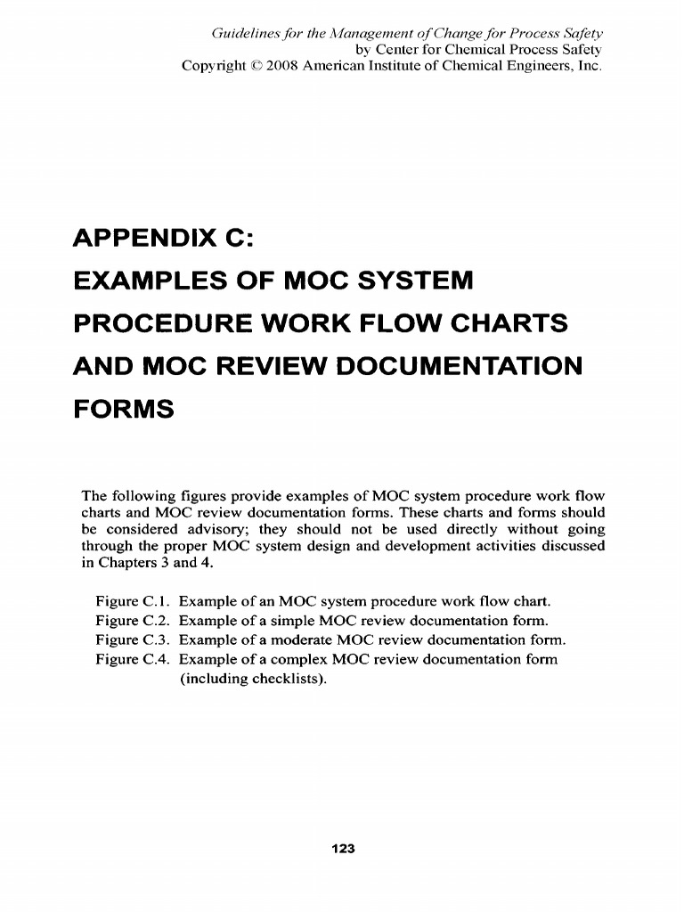MOC-CCPS MOC System Procedure Work | PDF
