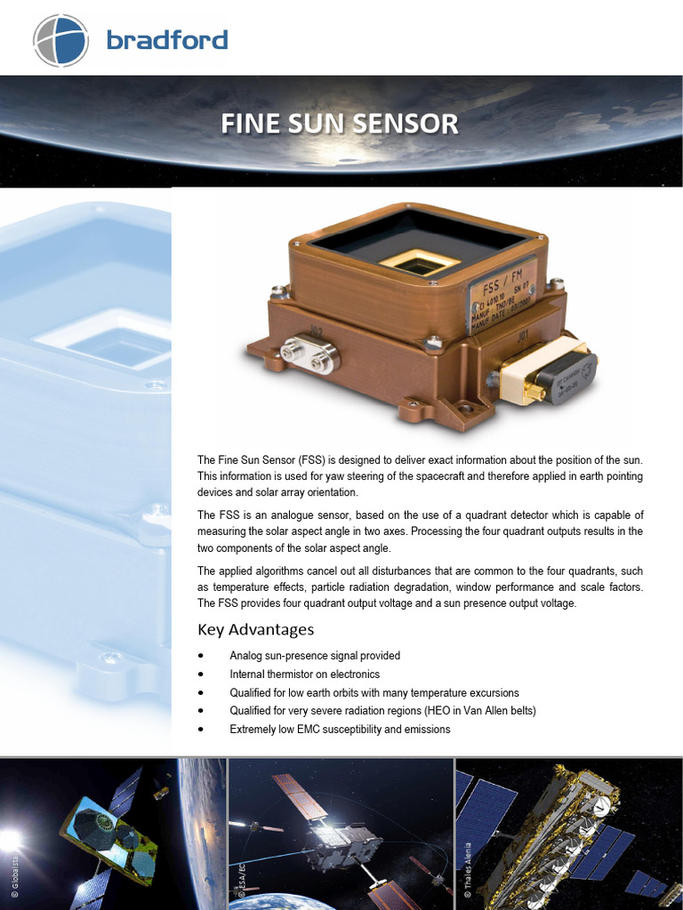 Satsearch qd74cq Bradford Fss | PDF | Sensor | Sun