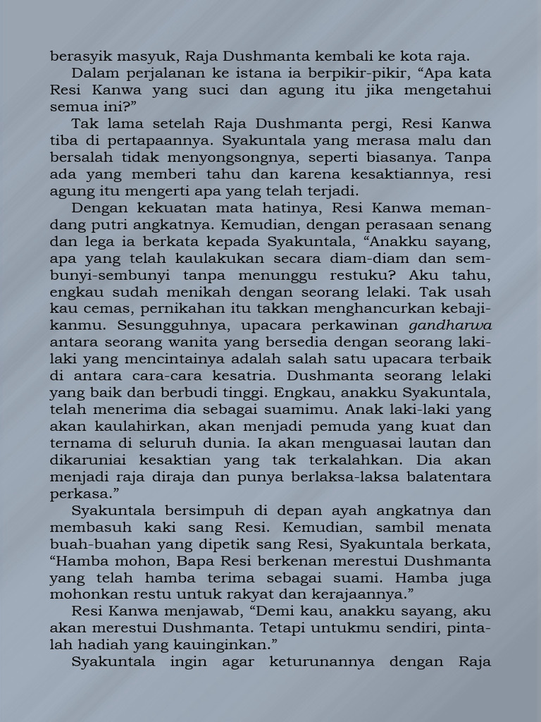 Nyoman S Pendit Mahabharata Part 07 | PDF
