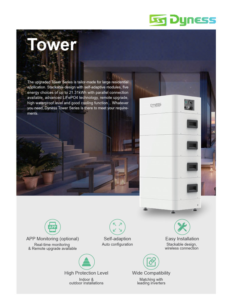 3.DYNESS Tower Datasheet Enss | PDF | Power Inverter | Technology & Engineering