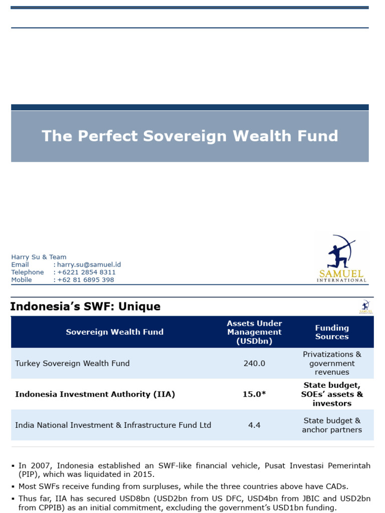 Perfect Sovereign Wealth Fund | PDF | Investing | Foreign Direct Investment