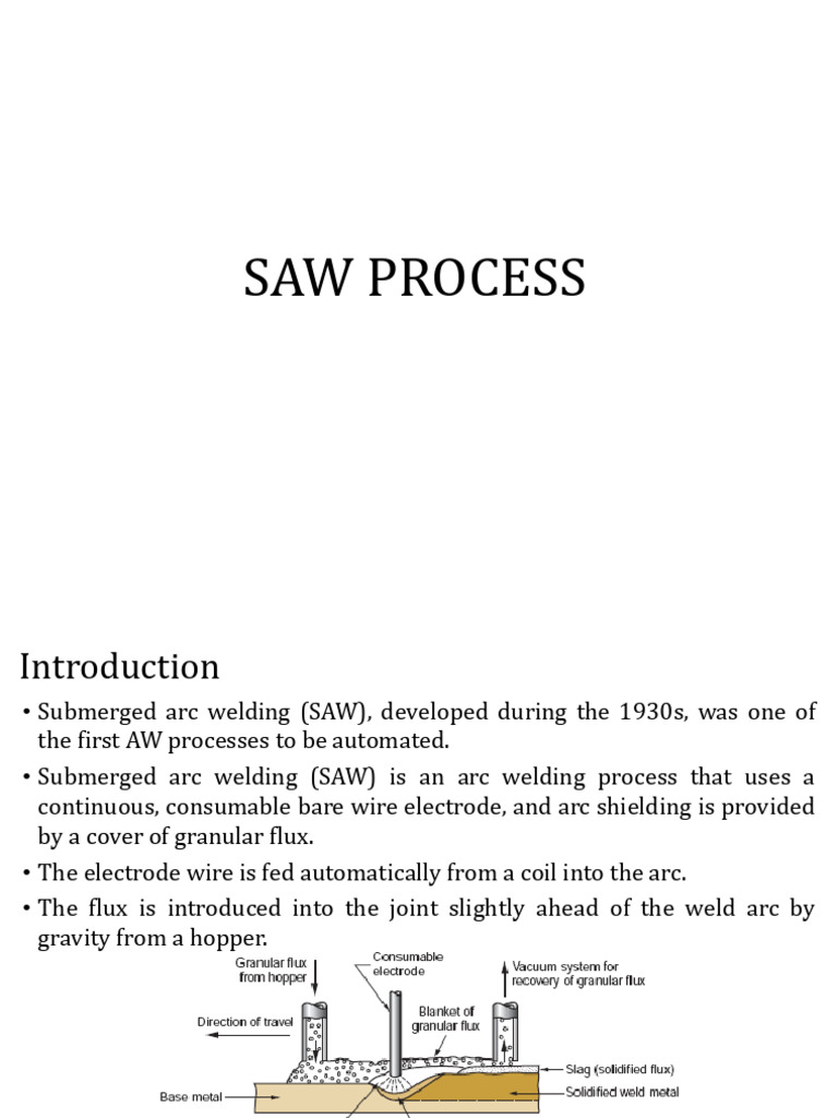Overview of Submerged Arc Welding | PDF | Welding | Construction
