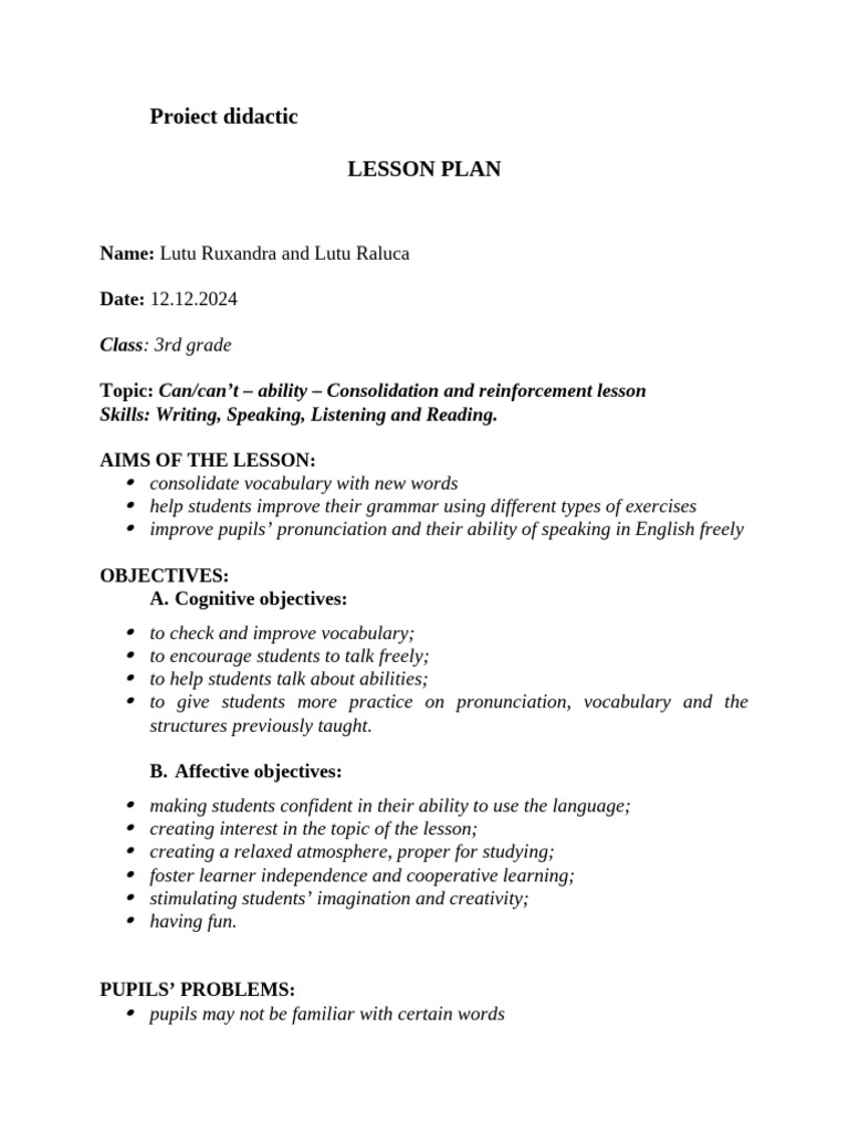 Lesson Plan 3RD Grade Christmas | PDF | Vocabulary | Lesson Plan