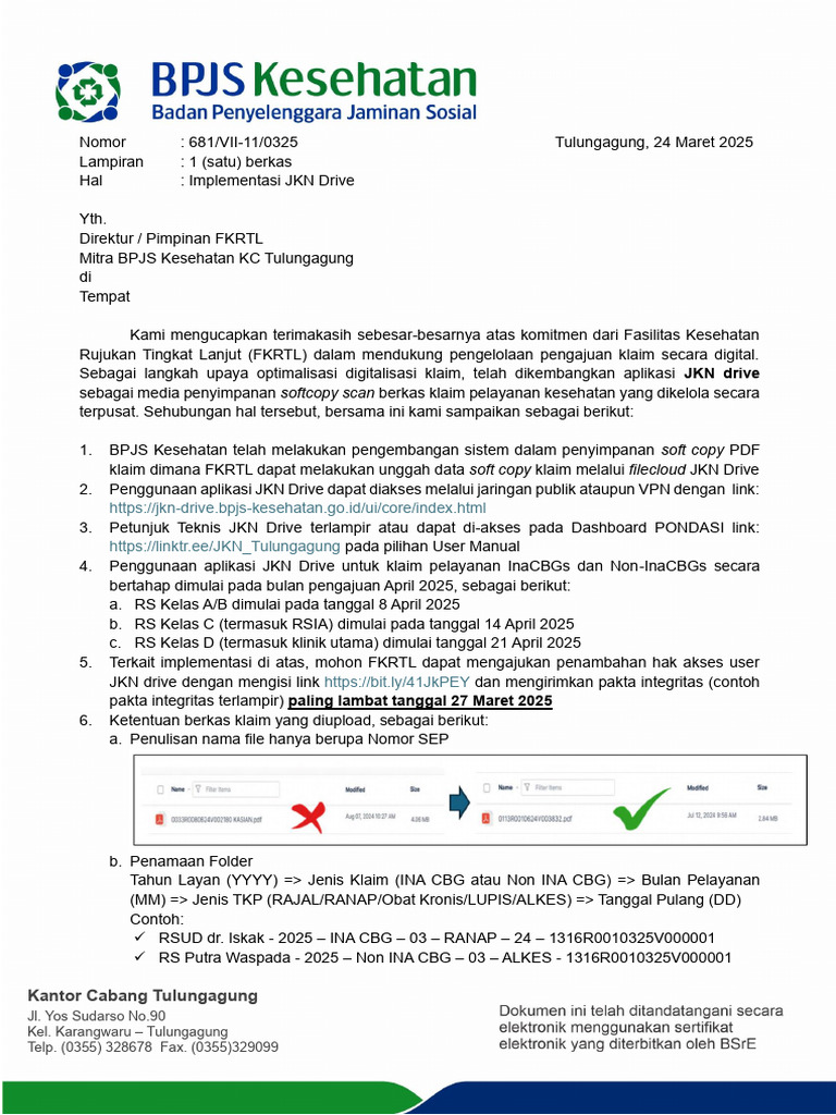Implementasi Aplikasi JKN Drive | PDF