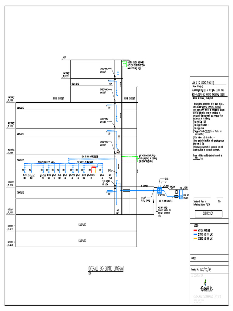 GAS Schematic (Phase-1) - 1st Sty. | PDF