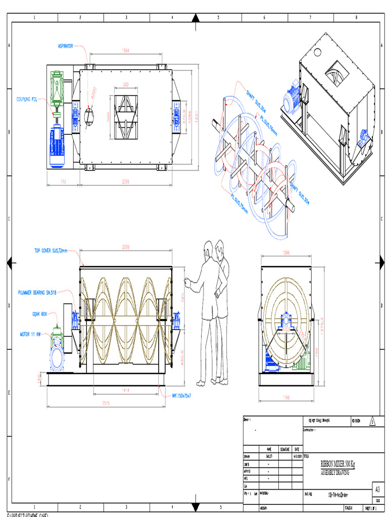 Assembly Ribbon Mixer.500 | PDF