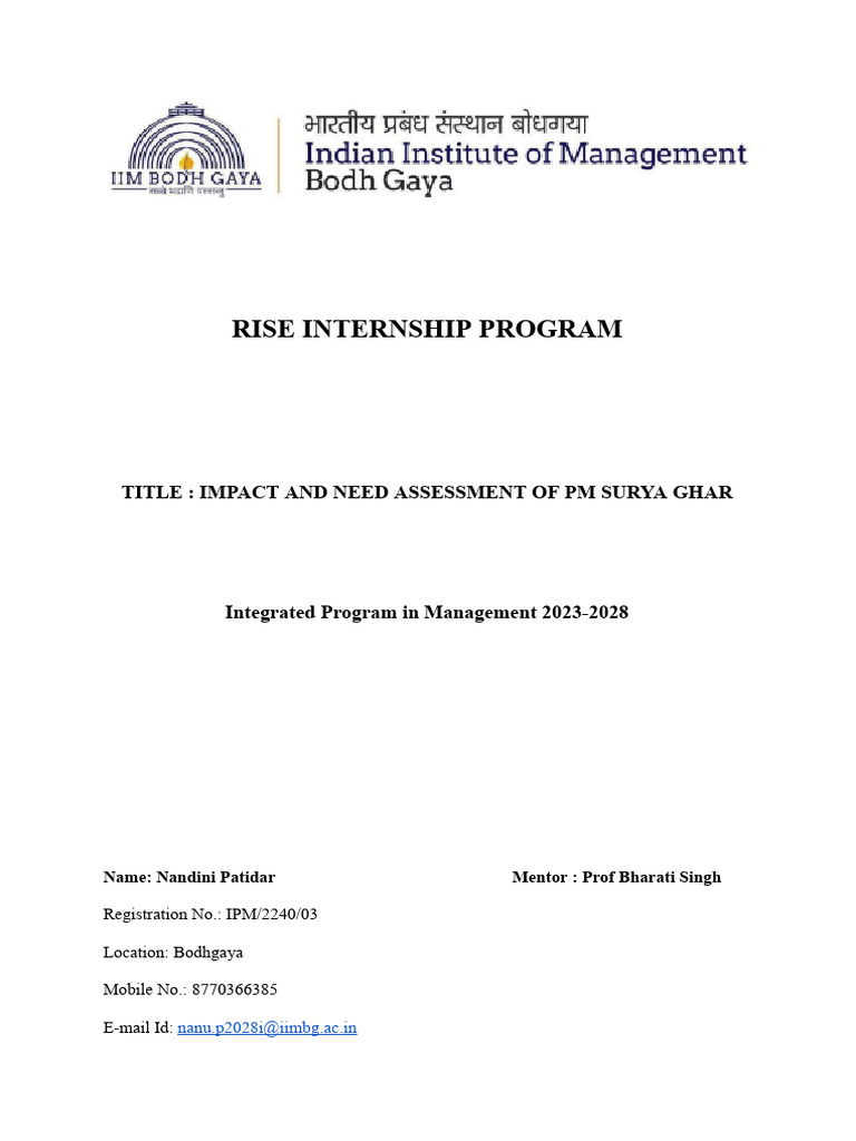 Interim Progress Report | PDF | Energy Conservation | Photovoltaics
