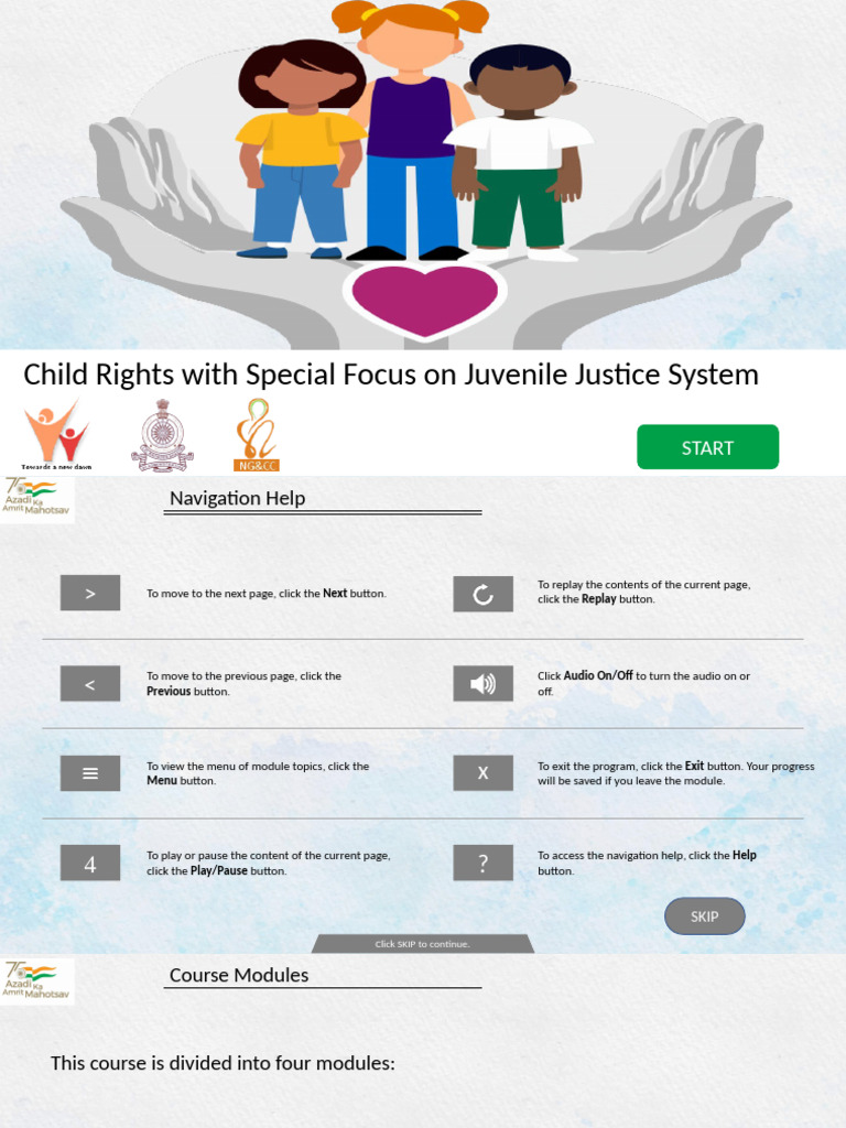 JJS - Module 1 - Introduction To Child Rights and Juvenile Justice System - V8 | PDF