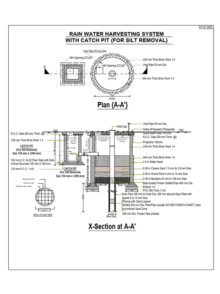 Rain Water Harvesting With Desilting Chamber-Model - 240708 - 171533 ...