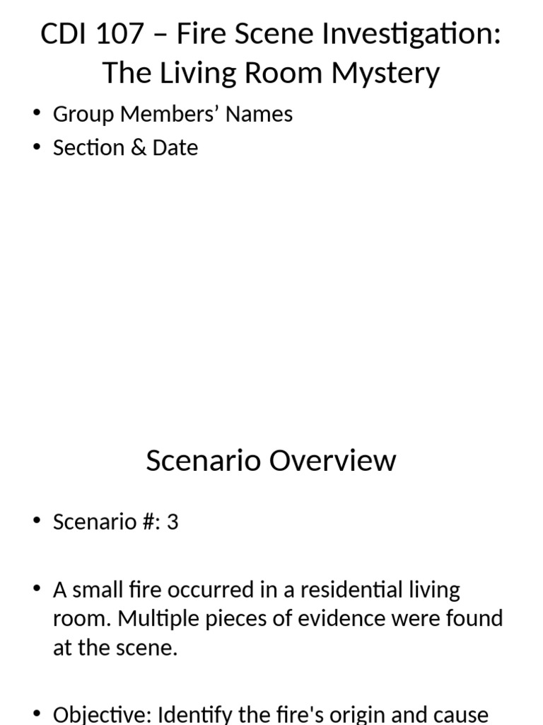 Living Room Mystery Fire Investigation Final | PDF | Fires | Candle