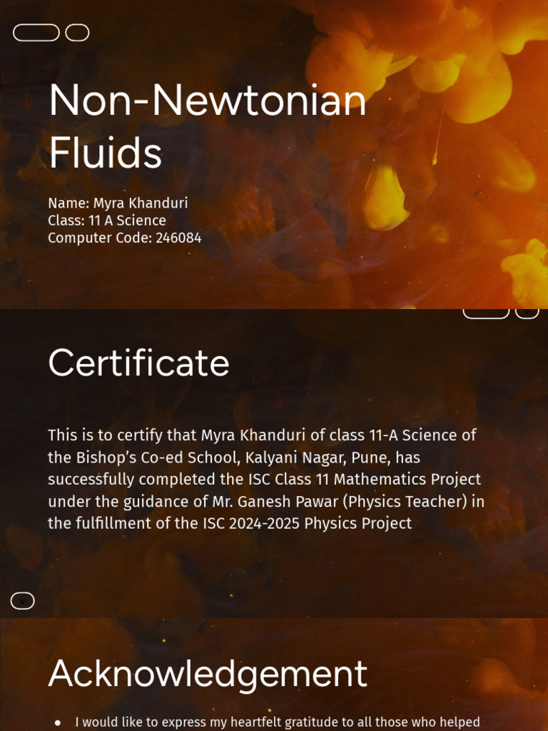 Non-Newtonian Fluids Class 11th | PDF | Liquids | Continuum Mechanics