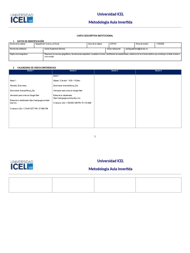 Video Carta Icel | PDF | Evaluación | Maestros