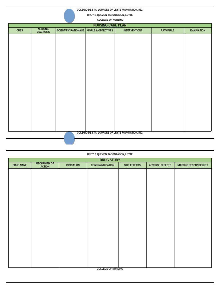 DS & NCP Template | PDF