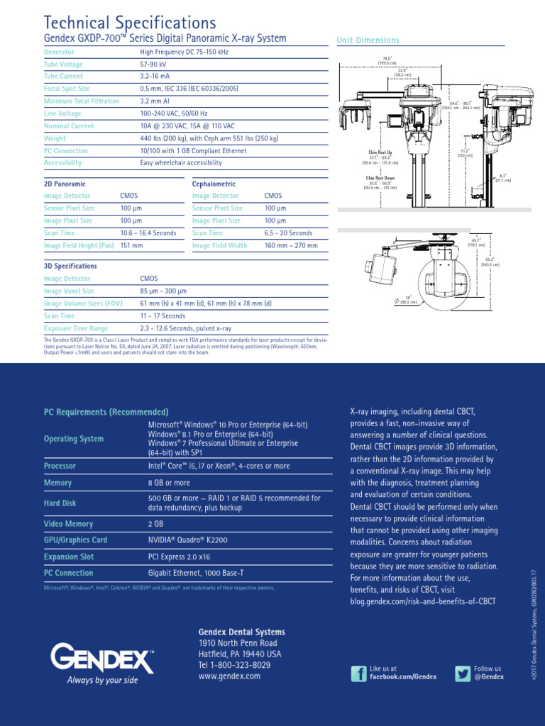 Gendex-GX-DP-700-3d Specs | PDF | Pixel | Alternating Current