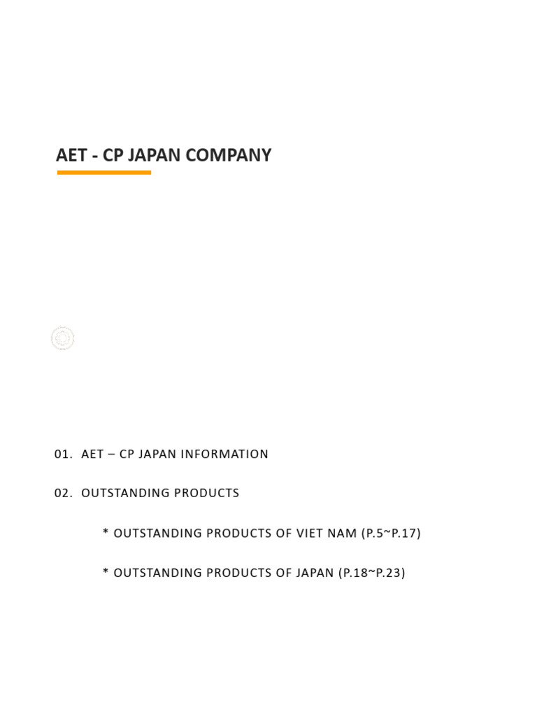 AET CP Japan - Introduction | PDF | Electric Power | Electrical Engineering