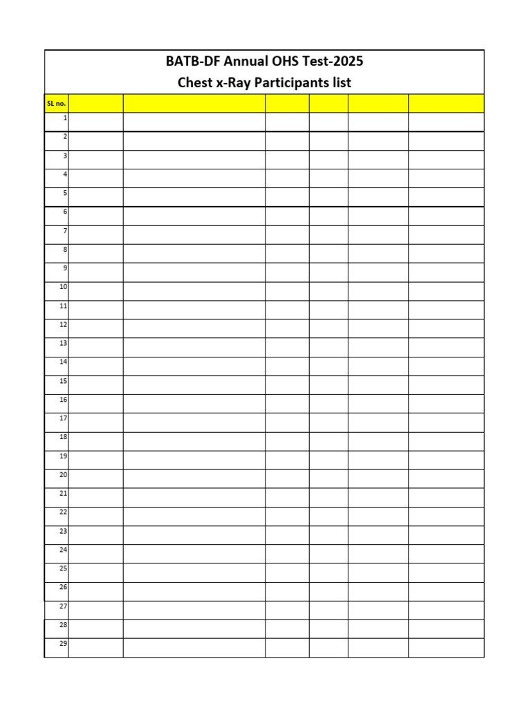 BATB OHS Test 2025 Participant List | PDF | Bangladesh