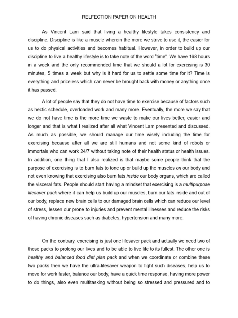 Importance of Health and Fitness | PDF | Physical Fitness ...