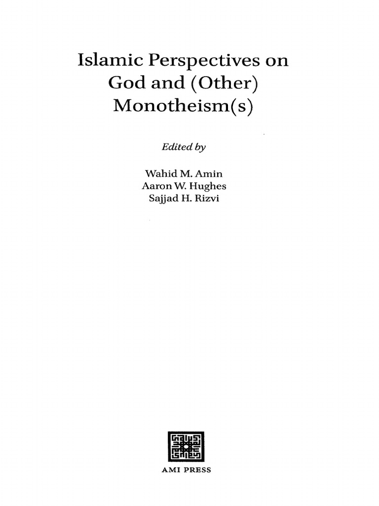 Jon Hoover-The Tawḥīds of Ibn Taymiyya in Islamic Perspectives On God ...