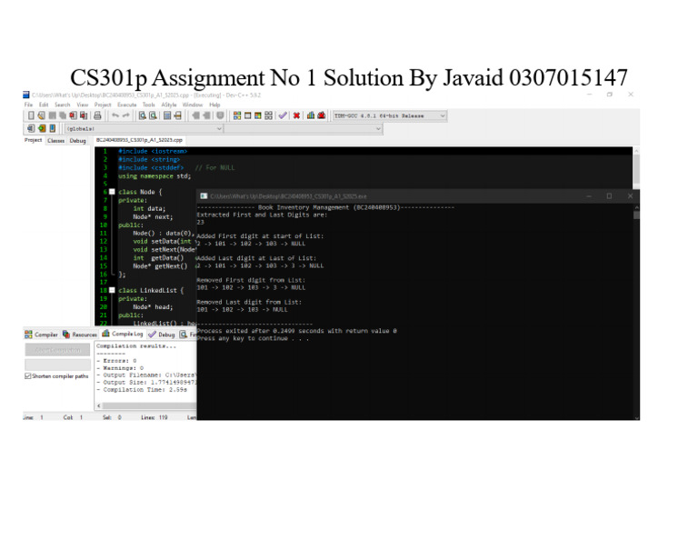 CS301p AssignmentNO1 by Javaid | PDF