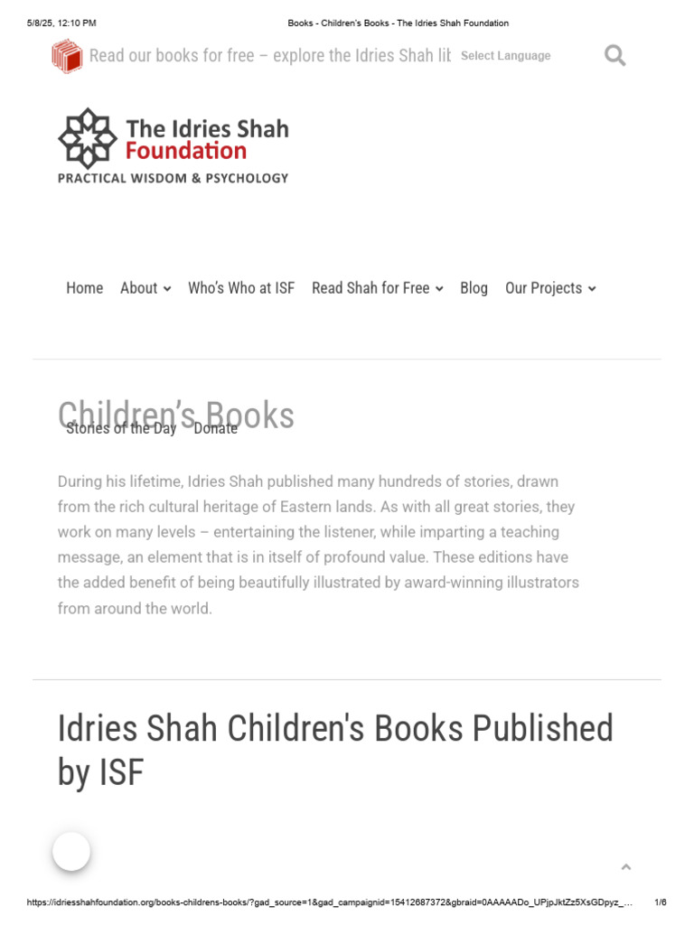 Idries Shah Children's Book Collection | PDF | Traditional Stories ...