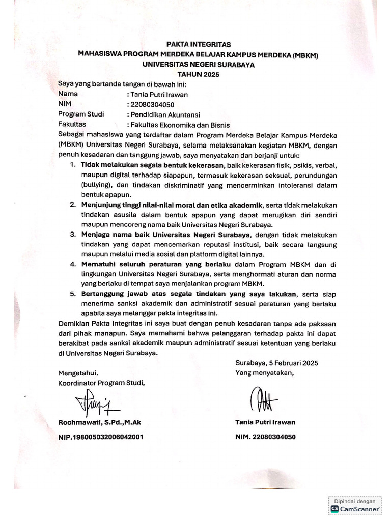 PAK - Tania Putri Irawan - 050 | PDF