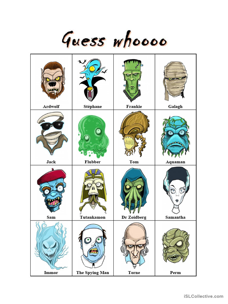 Halloween Guess Who | PDF