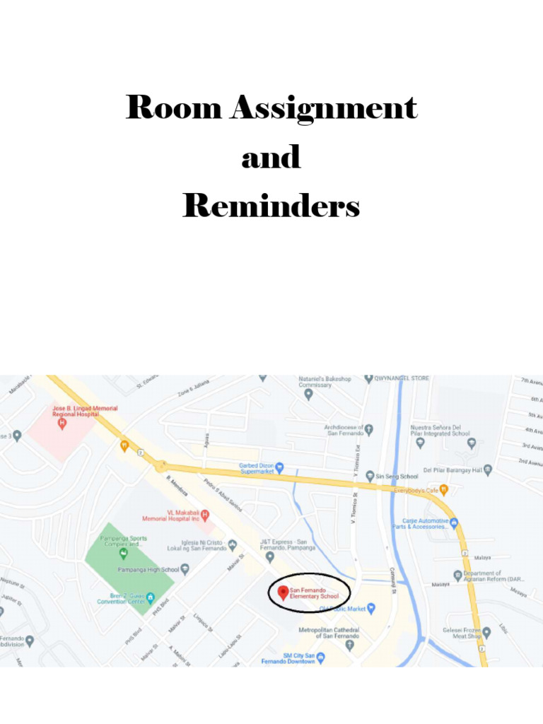 Room Assignment-civil Engineer -Pampanga | PDF